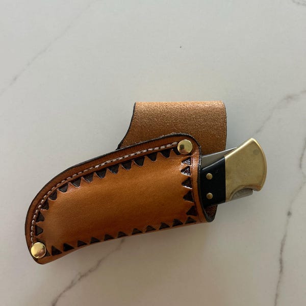 Custom Leather Knife Sheath With Flap JS110-122 - Etsy