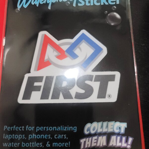 First Robotics, Waterproof Sticker Decal, Free Shipping, Laptop, Car ...