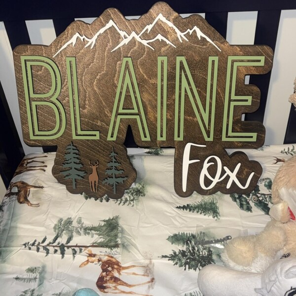 Stacked Names for Nursery, Wooden Letters, Name Sign, Nursery Letters ...