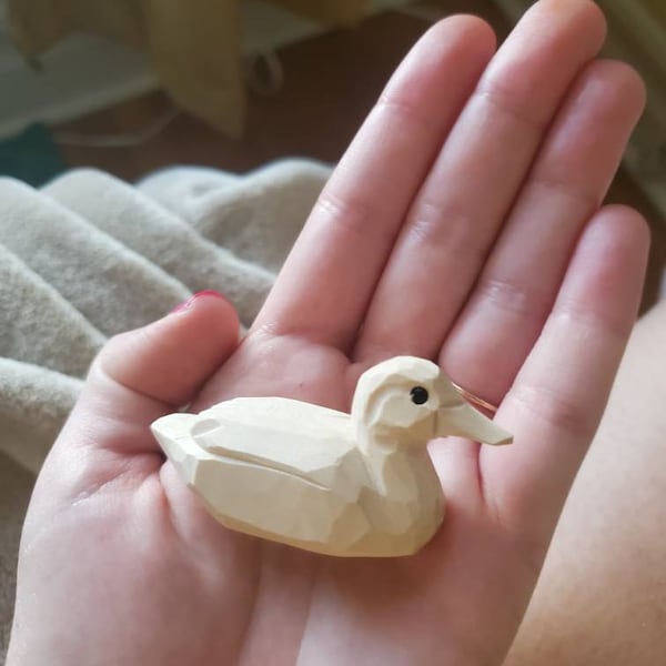 Duck DIY Paint Your Own Personalized Sculpture Wood Craft Figurine ...