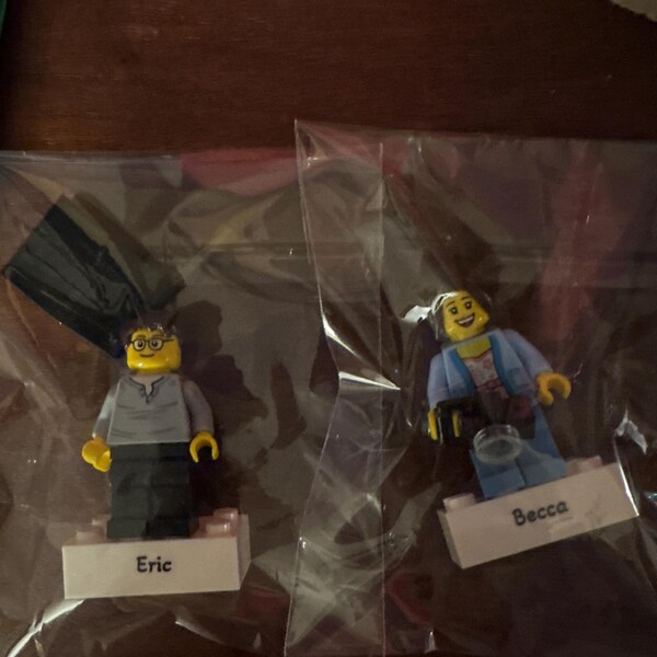 Custom Lego Minifigures Couples Gift, Wedding Lego Figure Art ...