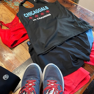 CHICAGOALS Inspirational in Training Shirt Light Blue Tech Tank or ...