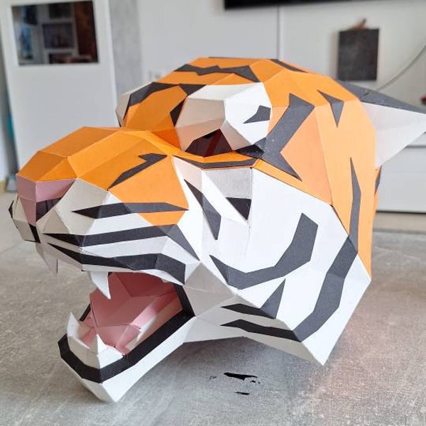 Cobra Mask Papercraft, Snake, Digital Template, PDF Download, Gurko, 3D ...