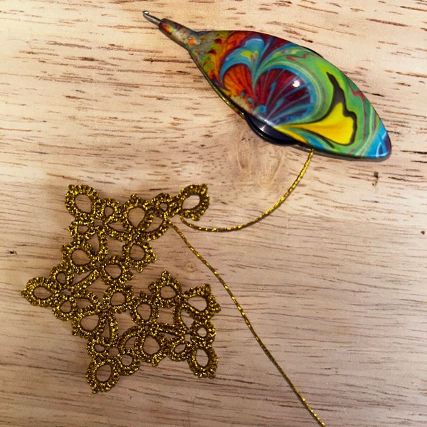 Crystal Star TATTING PATTERN - Etsy