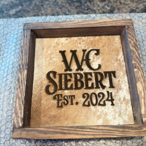 15 Genuine Cowhide Branding Frame. Western Cowhide Frame. Farmhouse ...