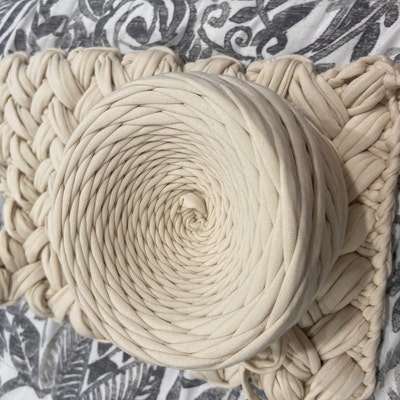 Tshirt Crochet Yarn.knitted Basket Yarn. Jersey Yarn 5 Set Skein. 55 ...