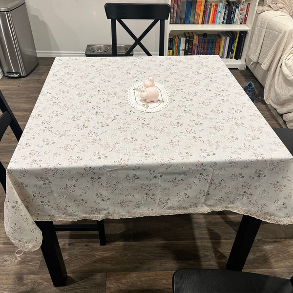 Cotton and Linen Tablecloth,rectangle Tablecloth,oval Tablecloth,round ...