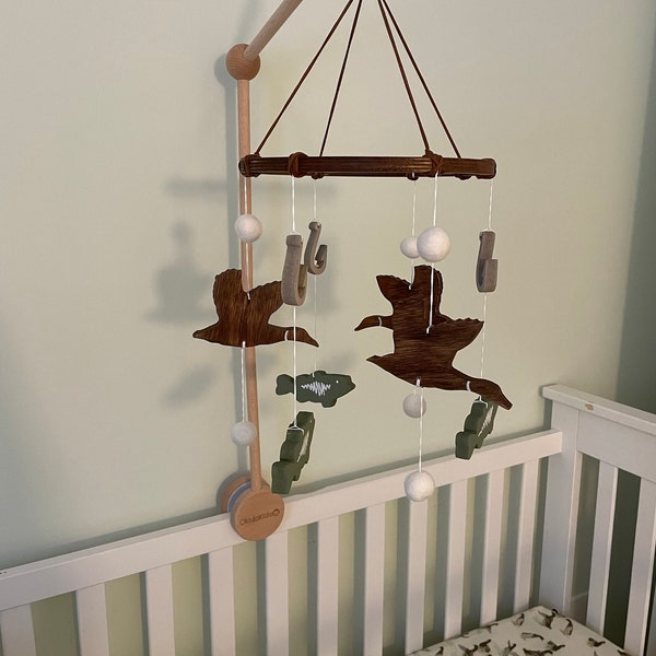 Bass Fishing Crib Mobile: Woodsy Nursery Decor - Etsy