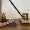 DIY Modern Mini House Kit, Miniature Tiny House Model, Micro Dollhouse ...