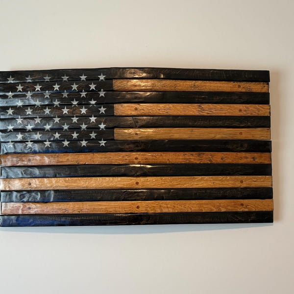 Reclaimed Whiskey Barrel Flag - Etsy