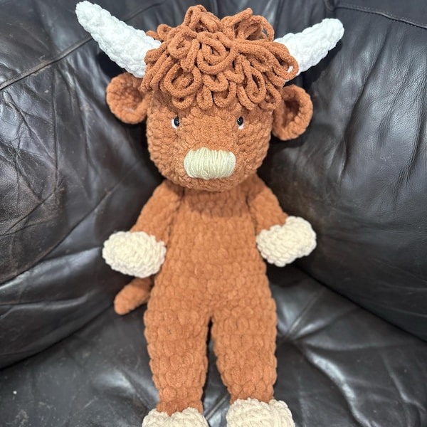 Benny the Highland Cow Pattern | Crochet Highland Cow Pattern Only - Etsy