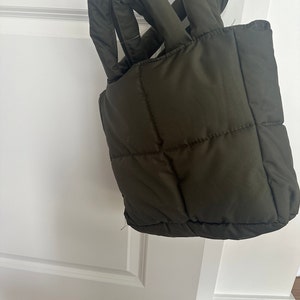 Large Puffer Bag / Puffer Bag / Puffy Bag / Quilted Tote Bag / Puffer ...