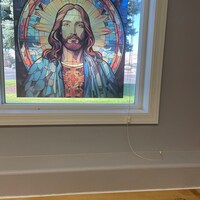 Rooster Stained Glass Window Cling Rooster Window Film Chicken Window ...