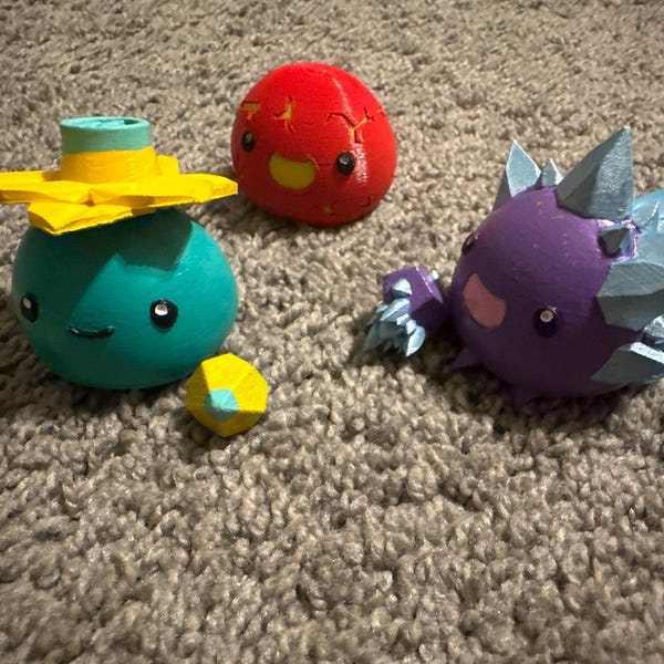 3D Printed Slime Rancher Slimes From the Glass Desert- Hand Painted ...