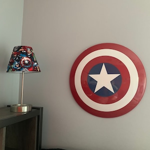 Marvel Lamp Shade. Thor Captain America Hulk Ironman Black - Etsy