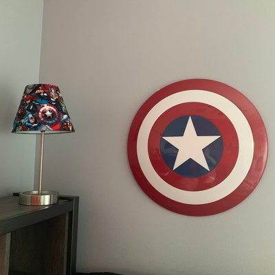 Marvel Lamp Shade. Thor Captain America Hulk Ironman Black - Etsy