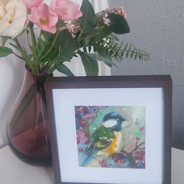 Angelfish Original Art, Freshwater Fish, Aquarium, Colorful Little Fish ...