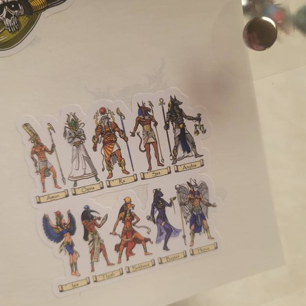 Ancient Egyptian Gods Sticker - Egyptian Mythology Decals - Egyptian ...