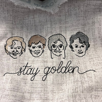 Golden Girls Caricature Machine Embroidery Download TWO SIZES - Etsy