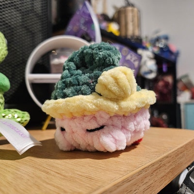 Crochet Sleeping Pink Puff Character PDF PATTERN Pink Plush Amigurumi ...