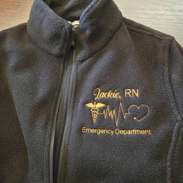 Custom Embroidered Medical Assistant Jacket, Personalized Mens Value ...