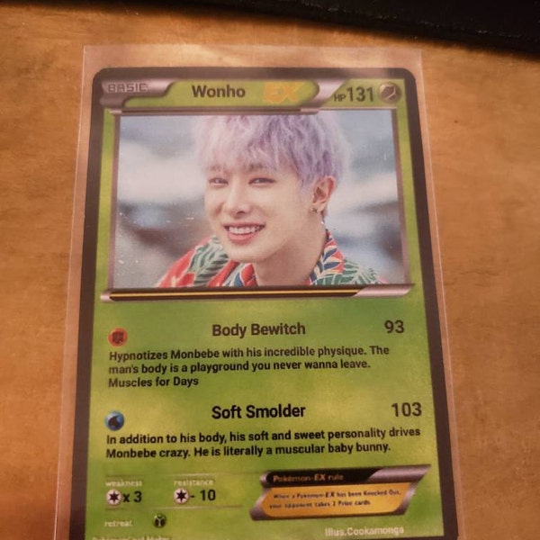 Monsta X Pokèmon Cards - Etsy