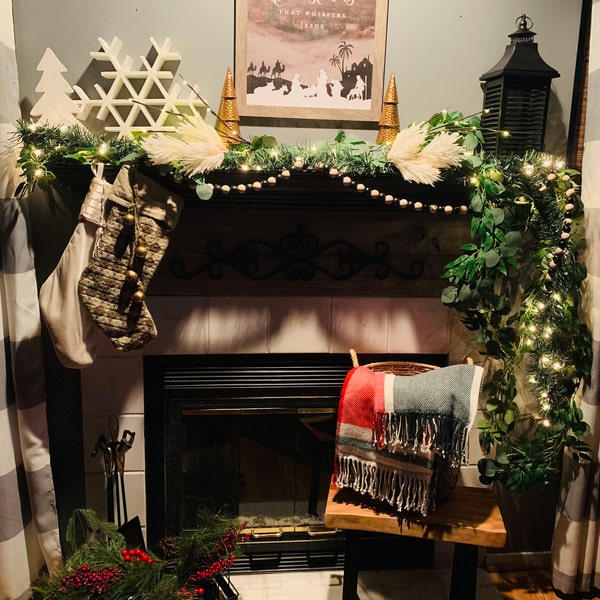 Flush and Wash Bathroom Sign Farmhouse Style Vintage Cottage Modern ...