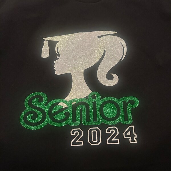 Graduation Silhouette 2024 Senior 2024 SVG, PNG, JPG Barbie Senior 2024 ...