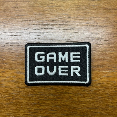 Game Over Iron-on Patch Mario Kart Video Game Retro Patches Lost ...