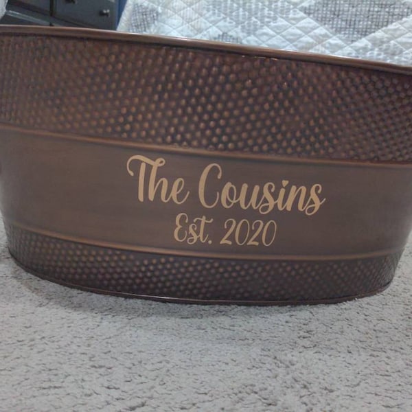 Personalized Beverage Tub With Stand for Wedding Gift for Couple ...