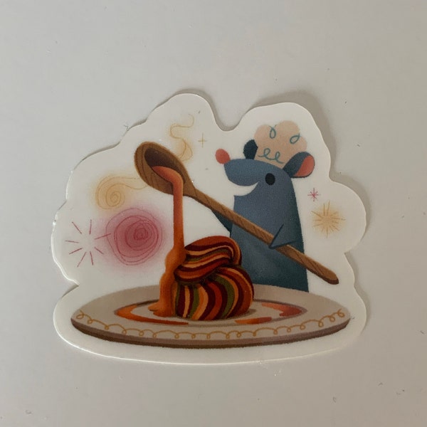 Ratatouille Sticker / Pixar Sticker / Remy Little Chef Clear ...
