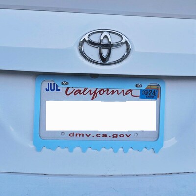 Flame License Plate Frame - Etsy