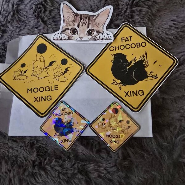 FFXIV Picto-moogle Waterproof Vinyl Sticker | Final Fantasy 14 ...