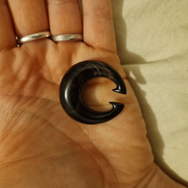 Boucles d'oreilles Tibet / Népal à porter avec Plugs Tunnel en Bois de ...