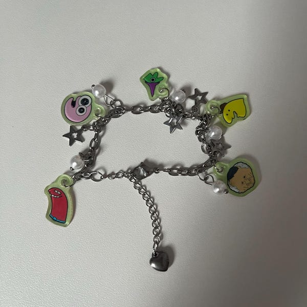 Pearl, Marina, Agent 8, & Acht Acrylic Holographic Star Keychain Side ...