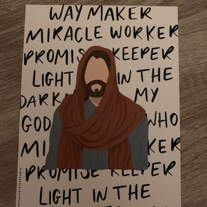 Way Maker Miracle Worker Jesus Christ Hope Hope Jesus | Etsy