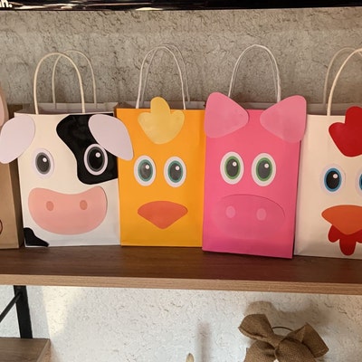 Fox Favor Bag Candy Bag Instant Download Woodland Animals DIY Kids ...