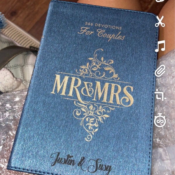 Engraved Devotional - Wedding Shower Gift - Wedding Gift - Gift for ...
