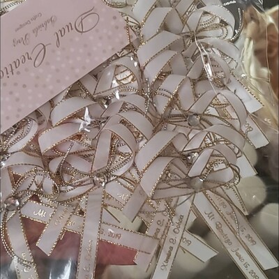 Personalized Favor Ribbon/funeral Capias/wedding/quinceañeras/listones ...