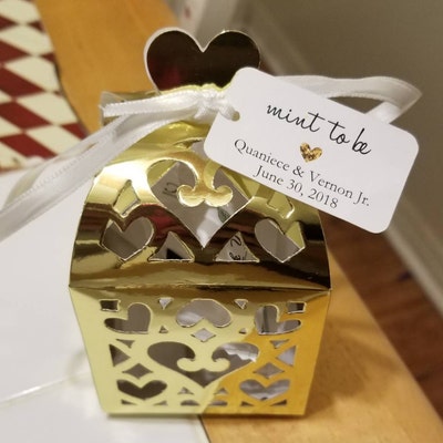 Mint to Be, Mint Tag, Small Thank You Favor Tags, Rustic Baby Shower ...