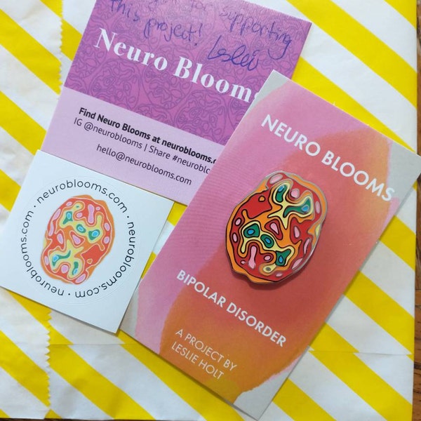 Neuro Bloom Brain Scan Pin - Science Art - Neuro Art- Enamel Pin ...