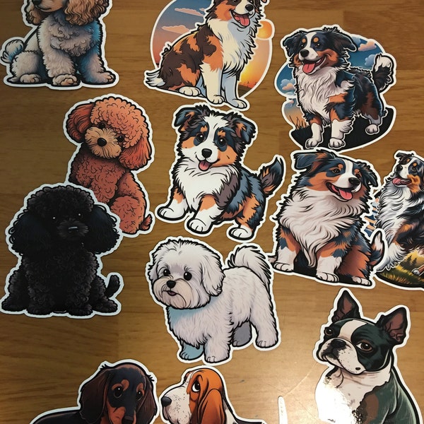 Cute Maltese Dog Sticker Kawaii Maltese Dog Vinyl Laptop Sticker Animal ...