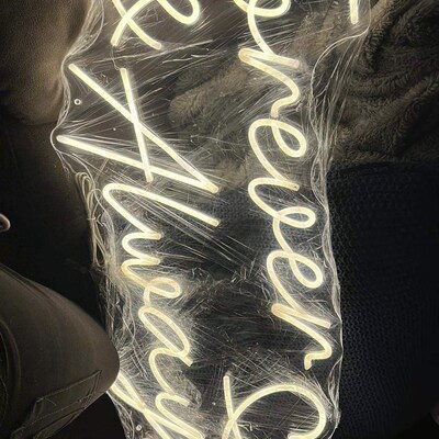 Follow the White Rabbit Neon Sign, Custom Bunny Led Neon Light, White ...