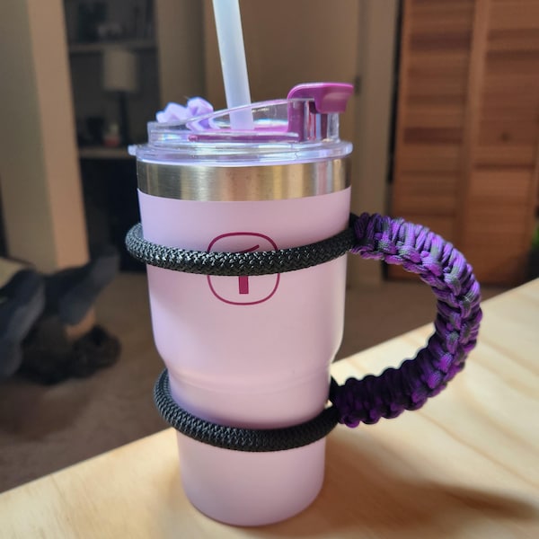 Paracord Cup Handle. Made With 550 Paracord & Bungee Shock Cord. Fits ...