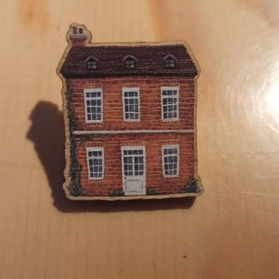 Wooden Pin English House Fantasy Pins Cute Pins Eco Friendly Pins - Etsy