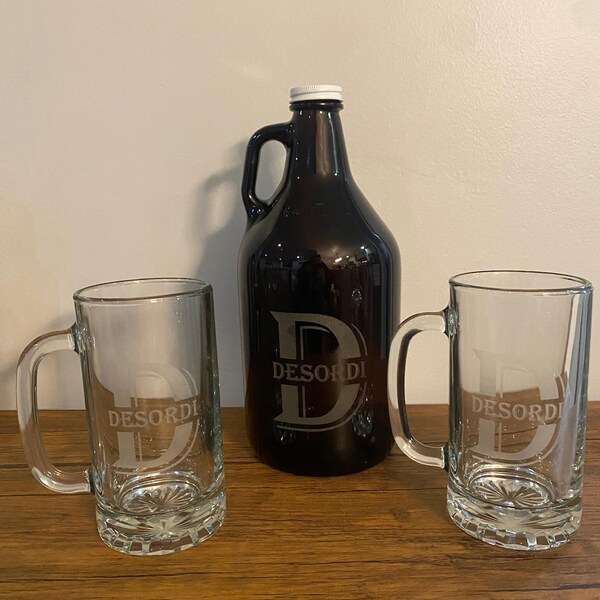 Engraved Growler, Personalized Beer Growler, 64 Oz Growler, Gifts for ...