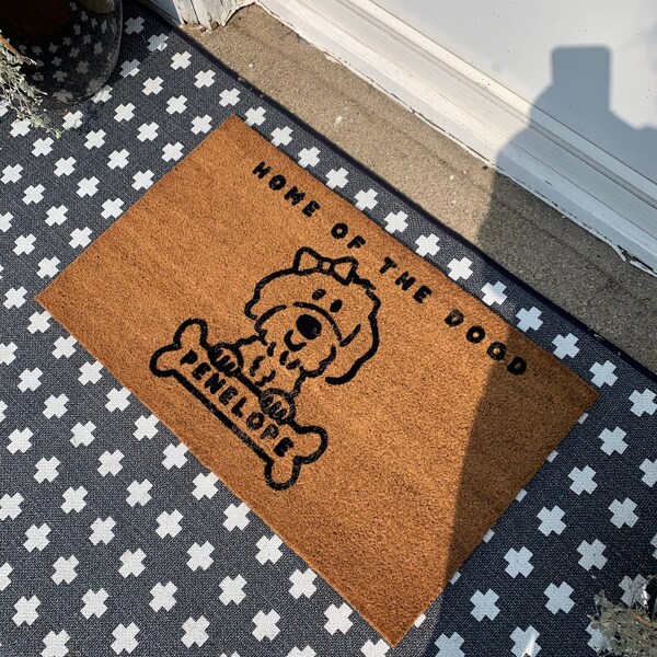 Custom Doodle Mat, Doodle Doormat, Goldendoodle Doormat, Labradoodle ...