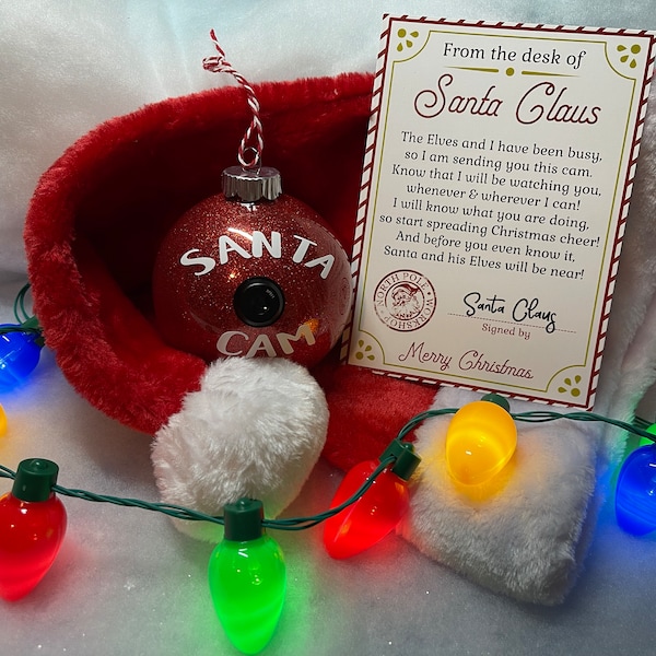 Santa Cam Lens for Ornaments, Christmas Santa Camera Lens, Santa Cam ...