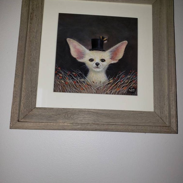 Fox Art Print, Fennec Fox Art, Christmas Gift, Wildlife Print, Bee Art ...