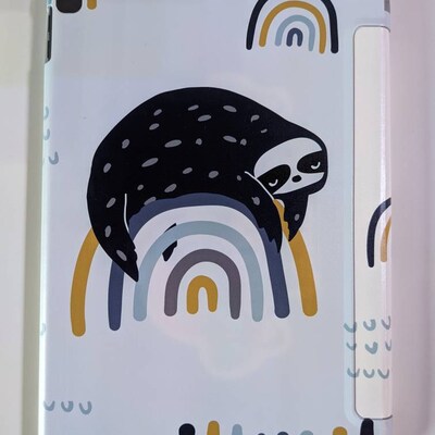 Sloth iPad Case Kids Cute iPad 9.7 6th Gen 2018 Kawaii Rainbow iPad Pro ...